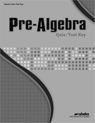 Pre-Algebra - Test/Quiz Key – Grace School Associations