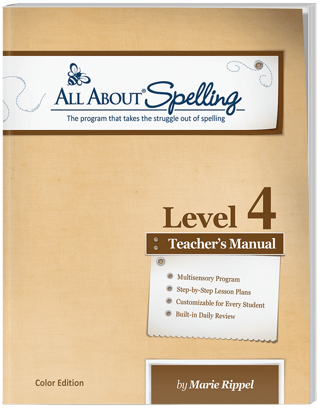 All About Spelling Level 4 Teacher's Edition – Grace School Associations
